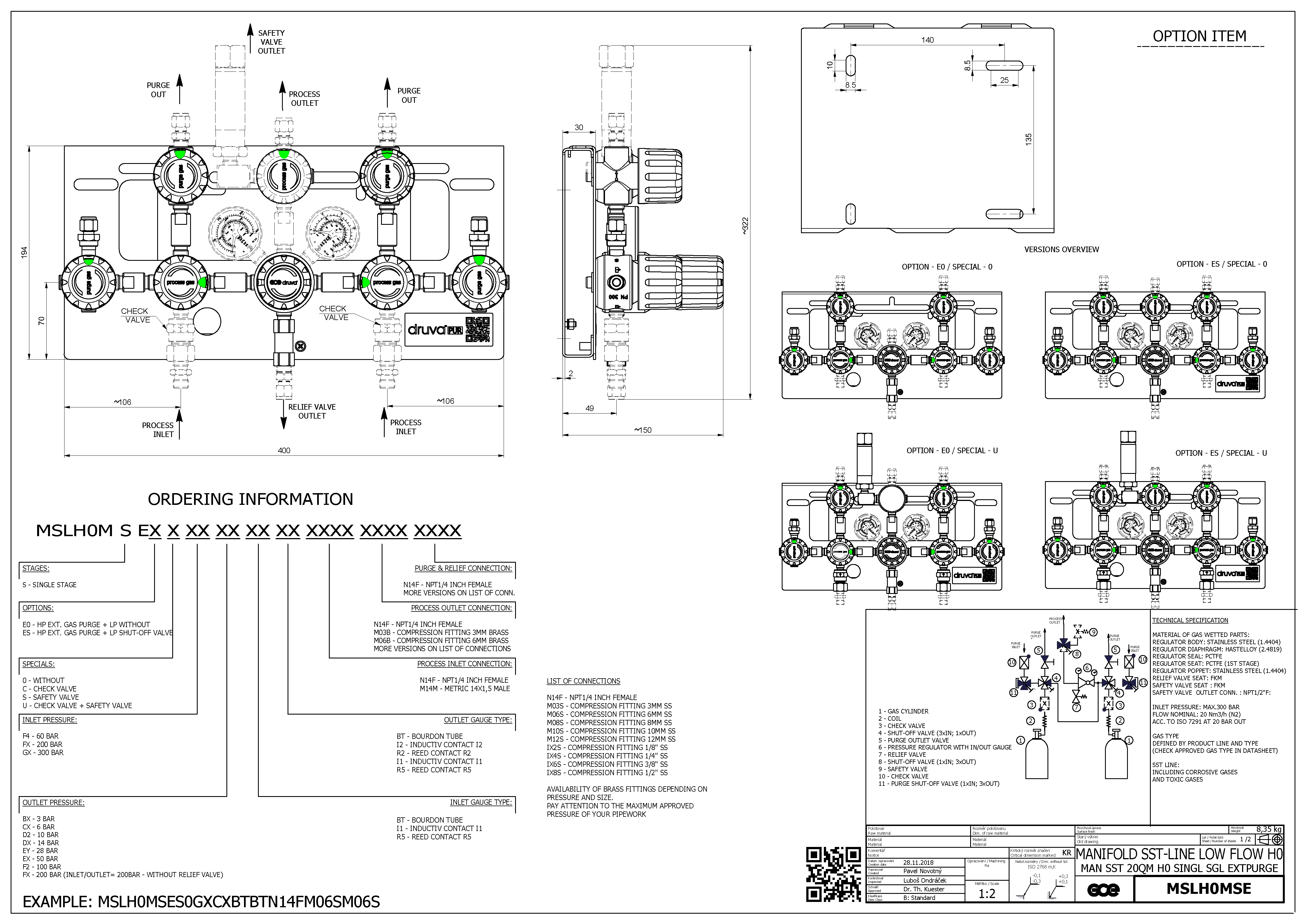 LOW FLOW RANGE - SINGLE STAGE - EXTERNAL GAS PURGING SYSTEM from GCE ...
